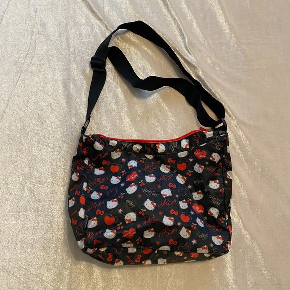 Sanrio | Bags | Retro Black Red Hello Kitty Shoulder Bag | Poshmark